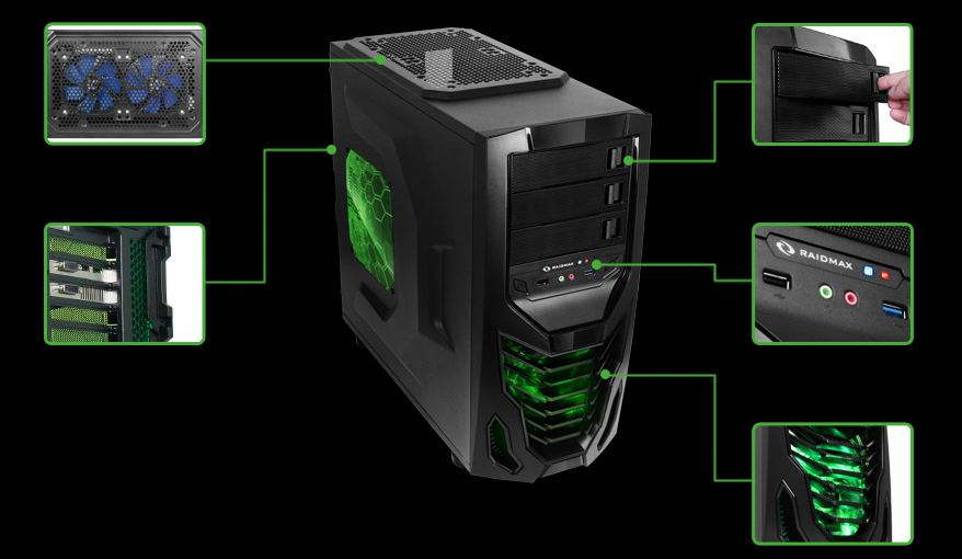Raidmax Cobra Wide-Body ATX Case Review - More Than Just Eye Candy ...