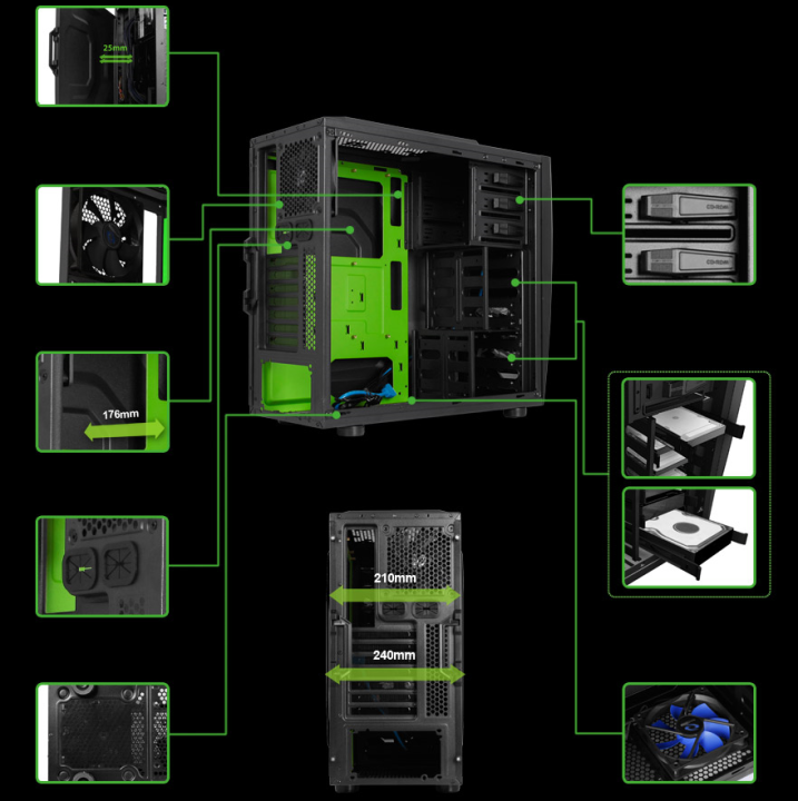 Raidmax Cobra Wide-Body ATX Case Review - More Than Just Eye Candy ...